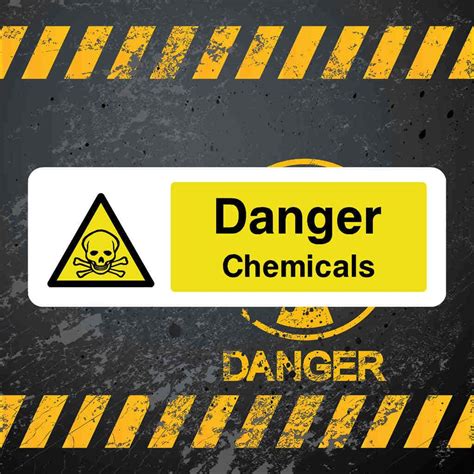 Uk Chemical Hazard Sign Iso And Hse Compliant