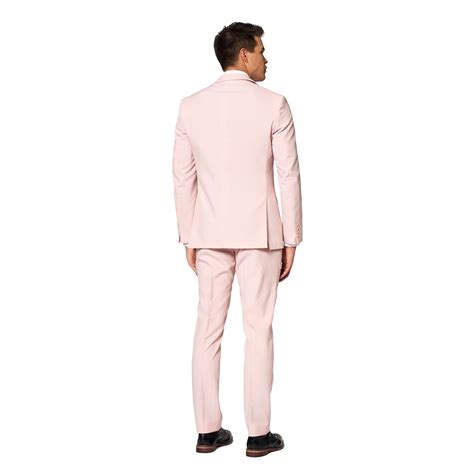 Pink Lush Blush Classic Mens Adult Slim Fit Prom Suit Us42
