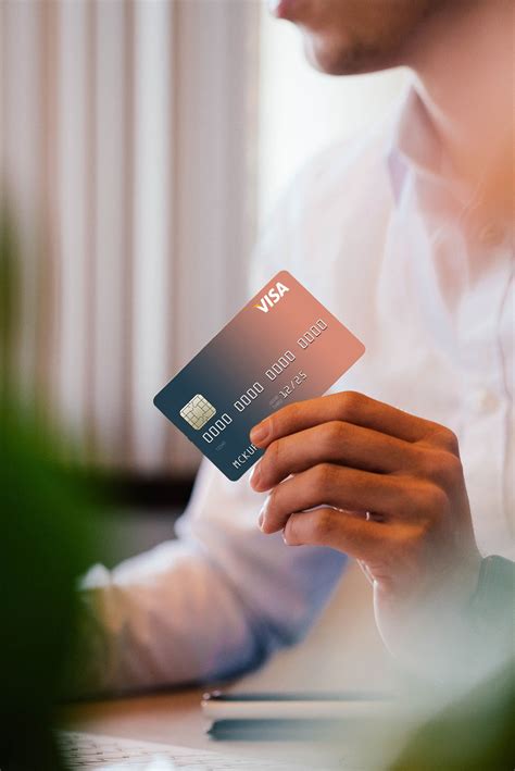Credit Card In Hand Mockup