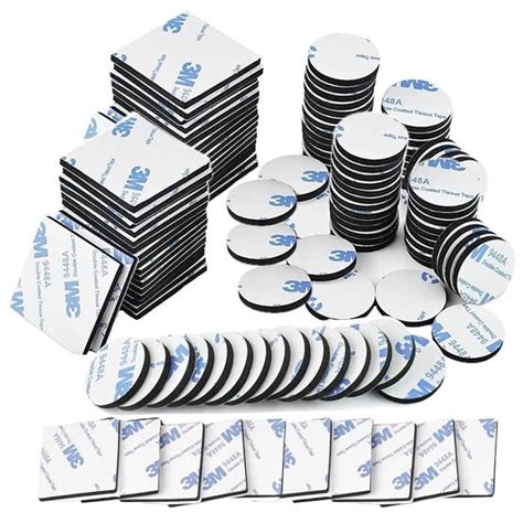 Double Face Extra Fort 140 Pièces Autocollants Double Face Adhesif