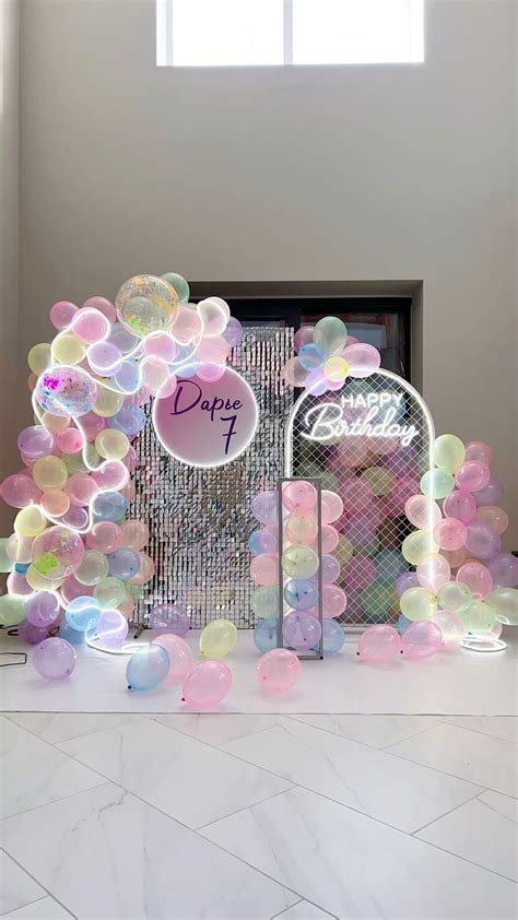 Неоновая фотозона Тематические дни рождения Украшения для дня рождения Темы вечеринки