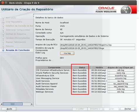 instalação oracle soa suite 12c parte 4 repository creation utility