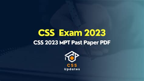 Download Css Mpt Past Paper 2025 Pdf Css 2025 Mpt Paper