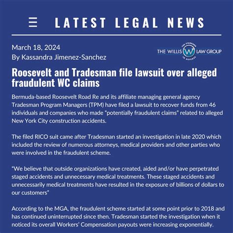 Roof Road Re And Tradesman File Lawsuit For Wc Claims Kirk Willis Posted On The Topic Linkedin