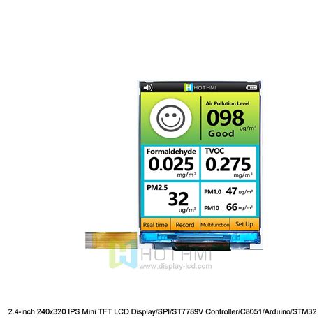 24寸240x320 Ips迷你tft 液晶显示屏spi接口st7789v控制器fpc软排线c8051arduinostm32