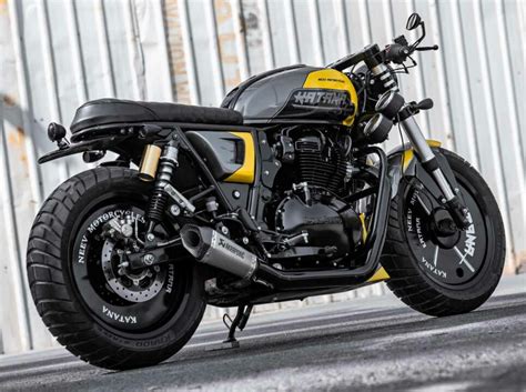 Royal Enfield Interceptor 650 Modified Into Katana Scrambler Details