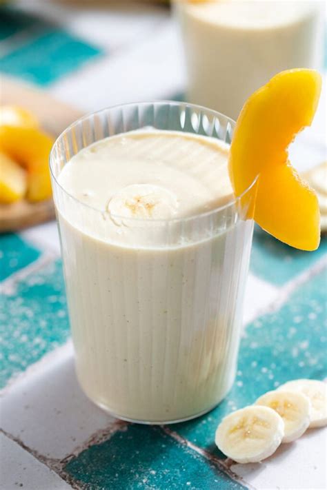 Banana Peach Smoothie The Healthful Ideas