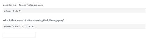 Solved Consider The Following Prolog Program Text Chegg