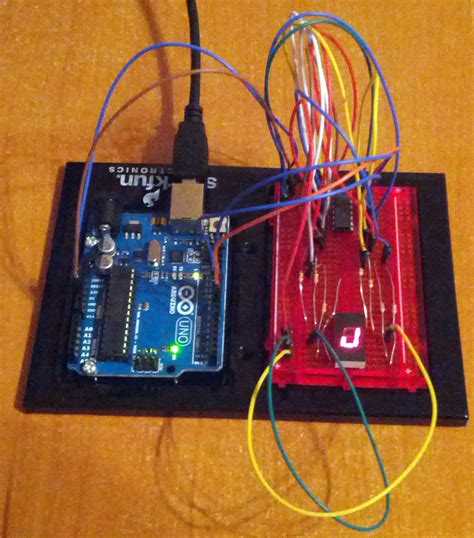 Using My Arduino A Segment LED And A Shift Register Jacob Allred