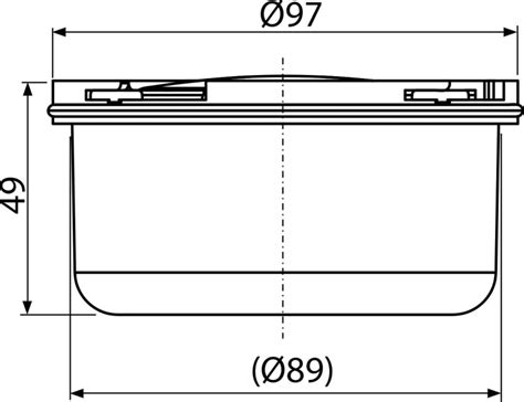 APV0050 - Geruchsverschluss mit Sperrwasser für APV26, APV26C ...
