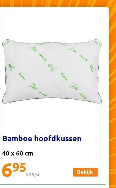 Bamboe Hoofdkussen Aanbieding Bij Action 1Folders Nl