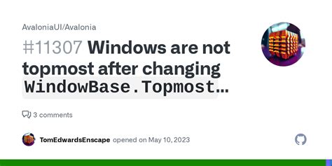 Windows Are Not Topmost After Changing WindowBase Topmost To Be True