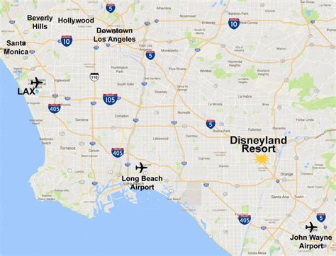 Map Showing Anaheim California Printable Maps