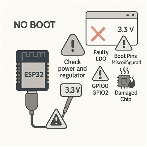 Esp32 Not Powering Or Booting Up