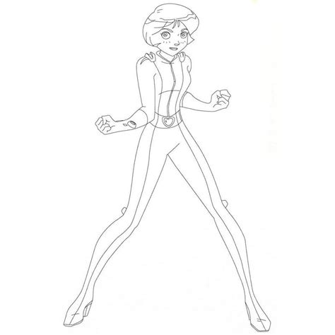 Coloriage Alex de Totally Spies télécharger et imprimer gratuit sur
