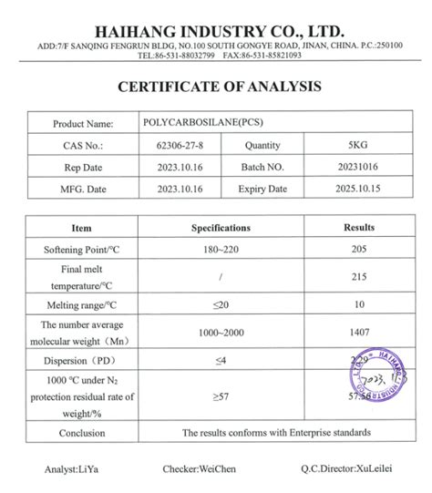 Polycarbosilane Cas 62306 27 8 Getchem