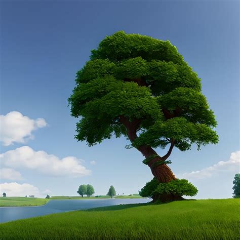 Premium Ai Image Big Tree Model Idea For Game