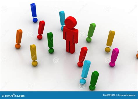 Exclamation Mark And Man Stock Illustration Illustration Of Close