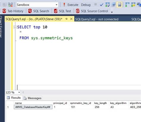 Do I Have A Database Master Key In A Database Sqlnewblogger Voice Of The Dba
