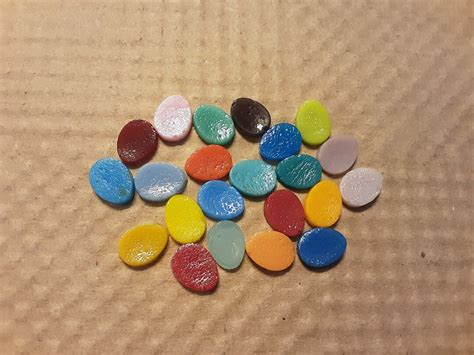 96 Coe Fused Glass Tiny Easter Eggs Fusing Embellishments Mosaic Etsy