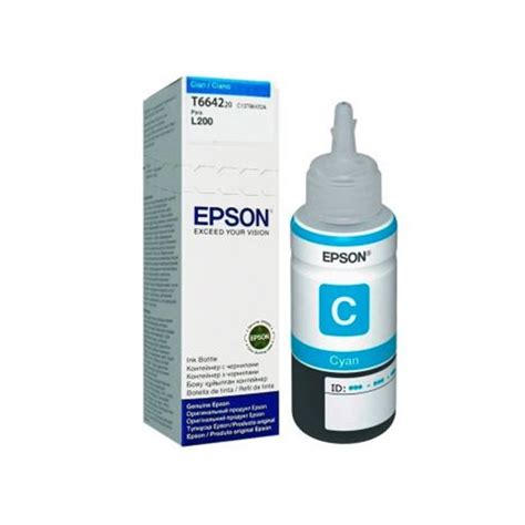 Cartucho Epson Botella T66 Cyan 70mll20