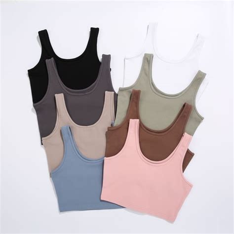Asiris Plain Cropped Tank Top YesStyle
