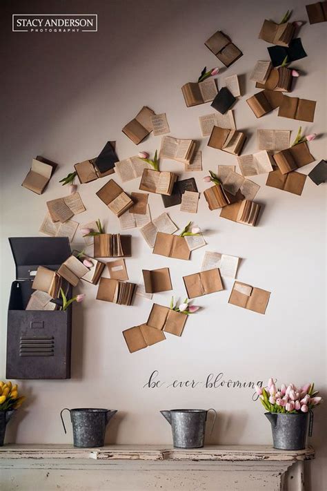 Decorar La Pared Con Libros 11 Ideas Inspiradoras Book Decor Diy