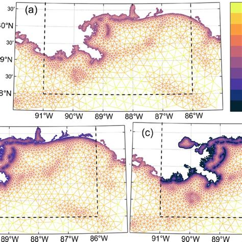 Comparisons Of Mesh Triangulation And Resolution Defined As The