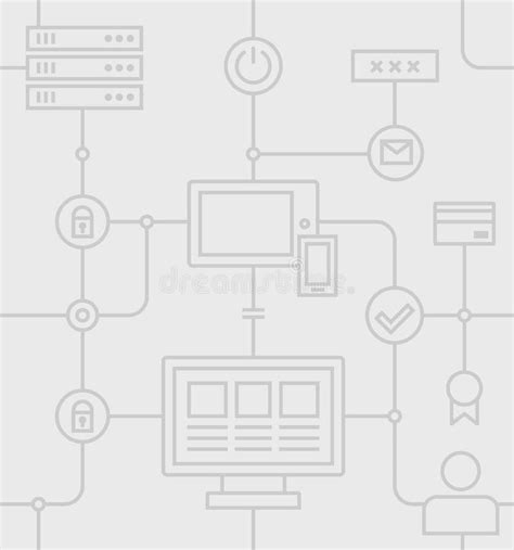 Internet Security Grey Pattern Stock Vector Illustration Of Internet Business 57781200