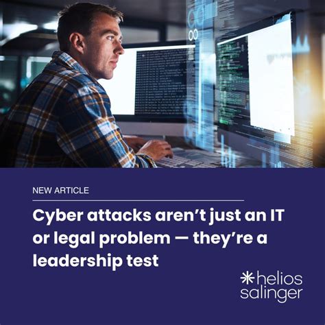 How Organisations Respond To A Cyber Incident Is A Defining Moment For How… Helios Salinger