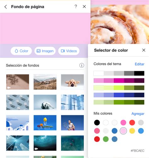 Editor de Wix cambiar el color de fondo de la página Centro de Ayuda