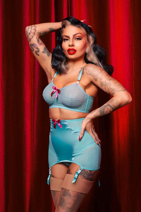 Bettie Page Cleo Contrast Stitch Mesh Spiral Retro Bra Playful