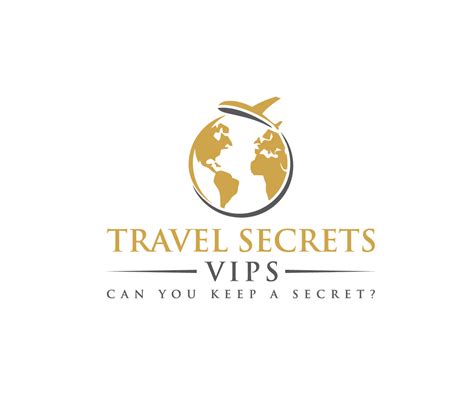 Elegant Playful Logo Design For Travel Secrets VIPs And Can You
