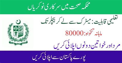 Health Department Muzaffarabad Ajk Jobs 2024