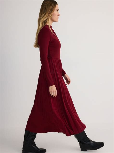 Плісирована сукня максі Колір буряковий Reserved Zu709 83x