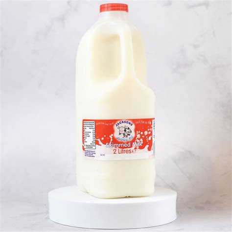 Skimmed Milk 2 Litre Poly Bottle Jacksons Dairies