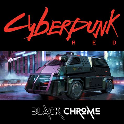 Artstation Cyberpunk Red Black Chrome Militech Gorgon Security Van