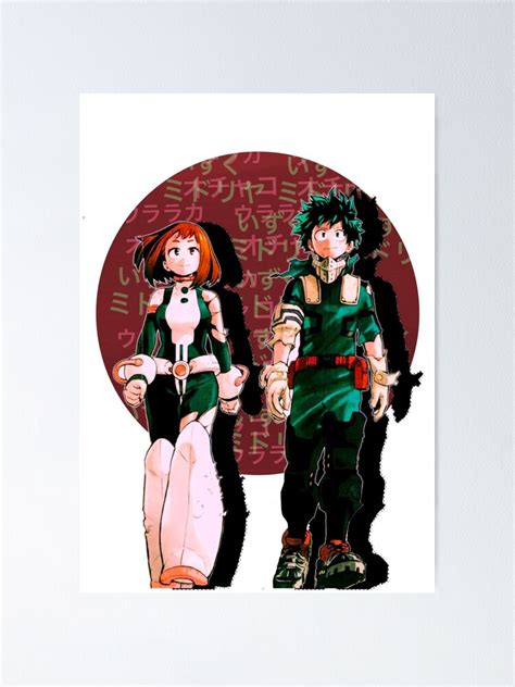 Uraraka Ochako And Deku My Hero Academia Poster For Sale By