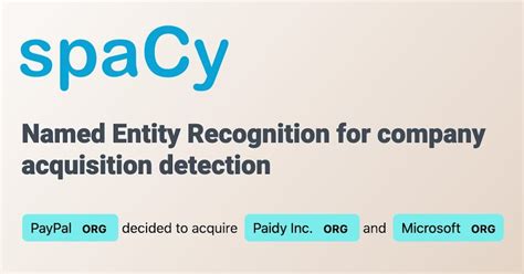 Named Entity Recognition With Spacy With Code Example Rprogramming