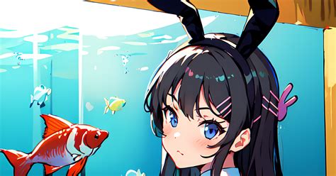 Ai生成 Ai 樱岛麻衣 忧郁的雷桑のイラスト Pixiv