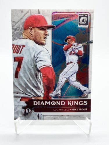 Mike Trout 2022 Panini Donruss Optic Diamond Kings Insert 14 La Angels