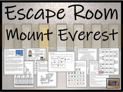 Mount Everest Escape Room Activity Teaching Resources