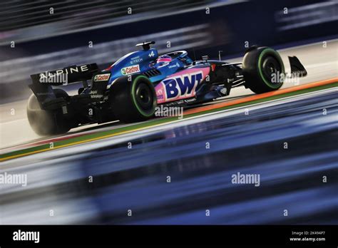 Singapore 01st Oct 2022 Fernando Alonso ESP Alpine F1 Team A522