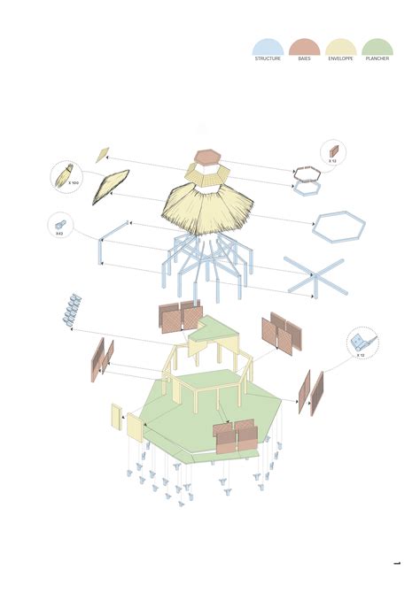 Exploded Structural Axonometric Behance