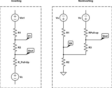 Analog Noninverting And The Inverting Comparator Electrical