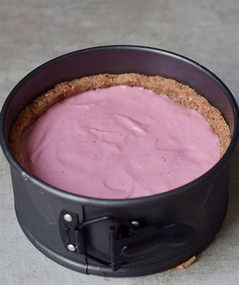 Veganer Käsekuchen ohne backen Elavegan