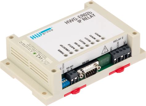 Releu Ip Hwg Er02b Releu Ethernet Cu Convertor Full Rs 232 485