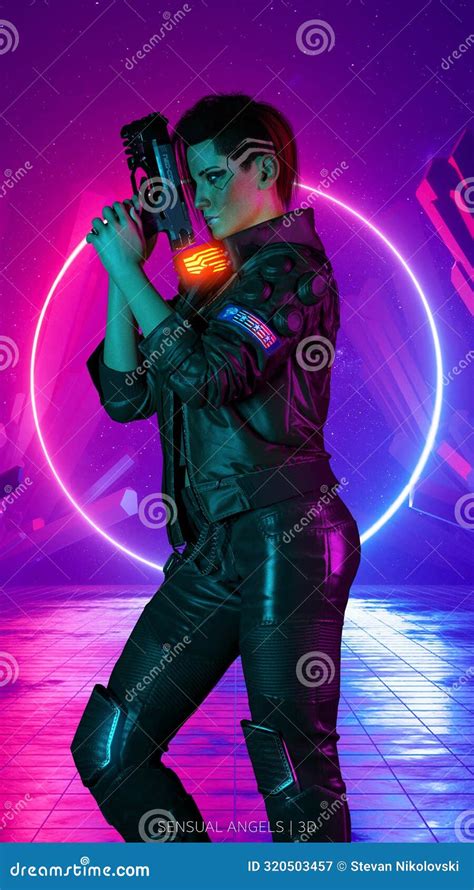 Valerie Cyberpunk 2077 Vertical 4k Editorial Photography Illustration