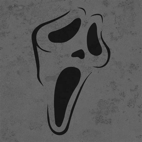 Stl File Ghostface Face Ready To Print 3d Printable Stencil・3d Print