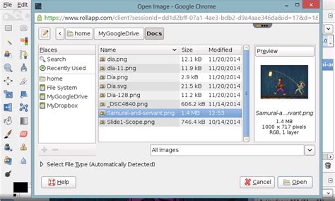 Gimp Online Rollapp